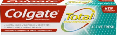 PASTA ZA ZUBE TOTAL FRESHENING COLGATE 100ML
PASTA ZA ZUBE TOTAL FRESHENING COLGATE 100ML