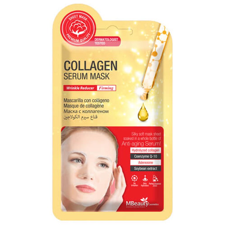 MBEAUTY serum sheet maska sa kolagenom za redukciju bora, 25ml