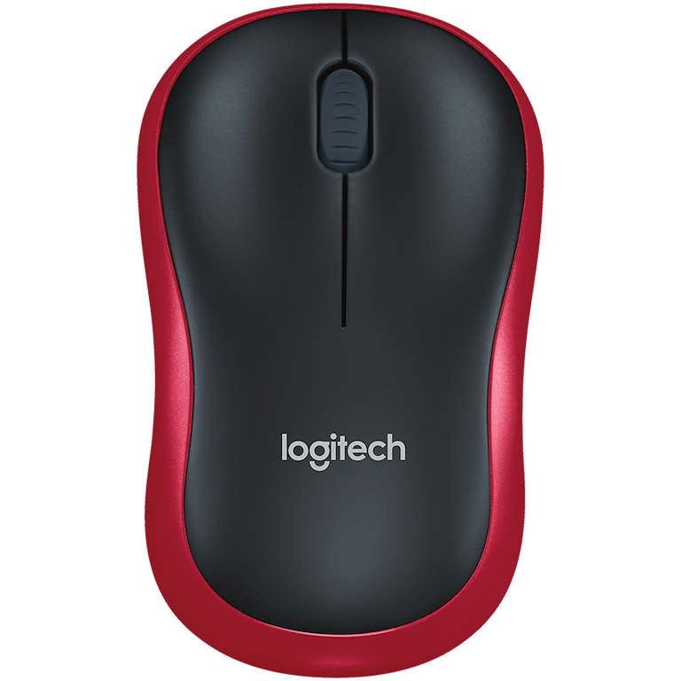 LOGITECH M185 Wireless Mouse - RED - EER2ID EK000577423