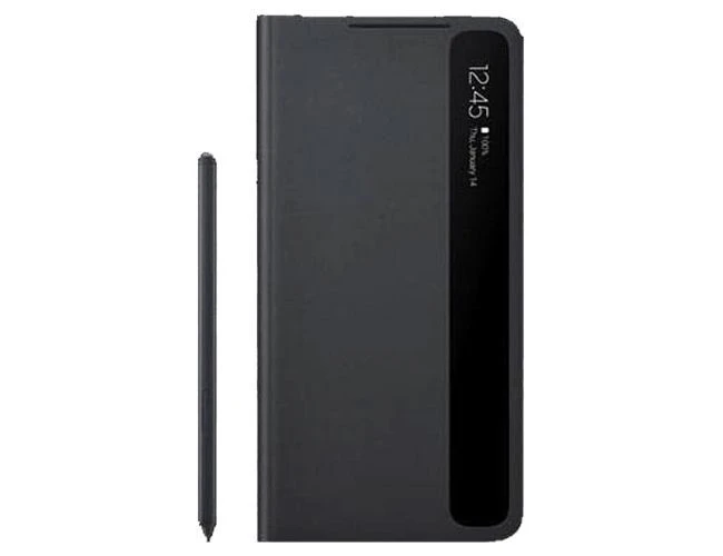 Samsung Clear View (EF-ZG99P-CBE) preklopna futrola za telefon Galaxy S21 Ultra crna+olovka