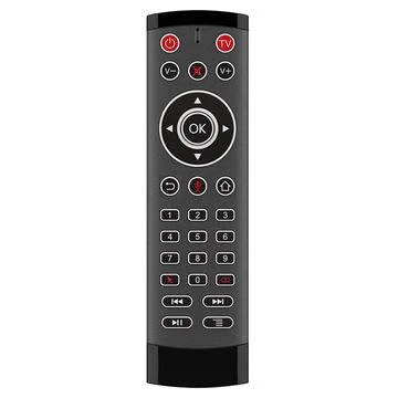 T1-PRO-TV 2-KEY IR LEARING FUNCTION AIR MOUSE SMART WIRELESS REMOTE CONTROL WITH MICROPHONE FOR ANDROID TV BOX / STICK
