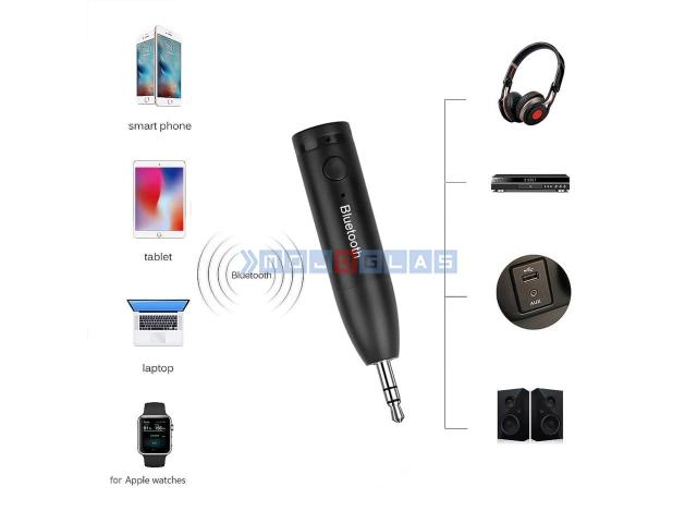 Bluetooth Wireless Receiver Aux Adapter Hands Free