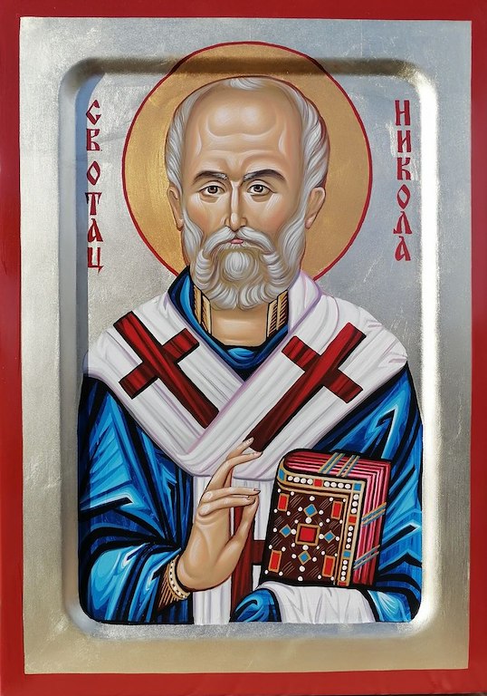 Ikona- Sveti Nikola, dimenzije 40x30 cm