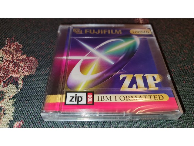 Fujifilm ZIP disk 100MB , IBM formatted , U CELOFANU
