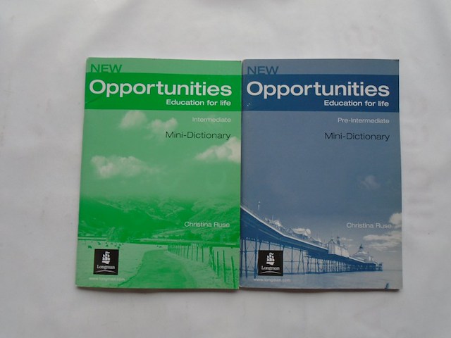 New opportunities, rečnici, pre , i intermediate, ENG