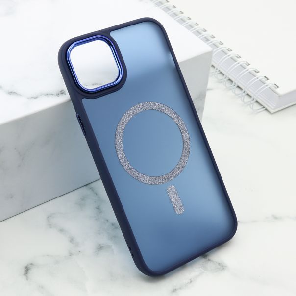 Futrola Shining Magsafe za iPhone 15 Plus, plava