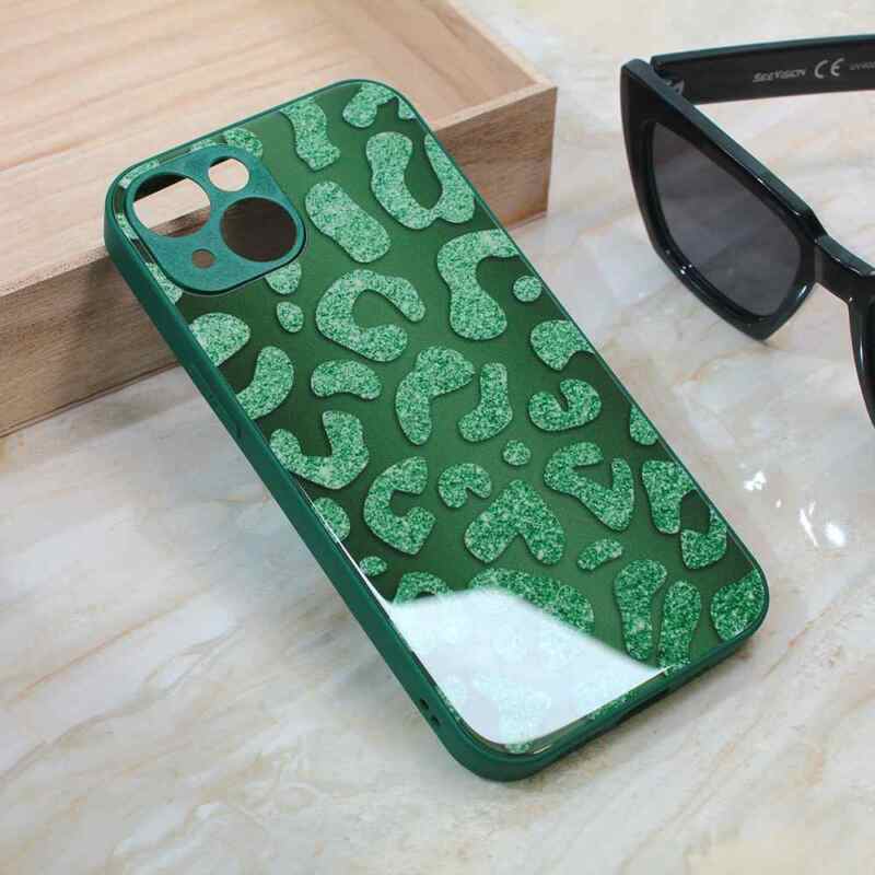 Maska Shiny glass za iPhone 13 zelena