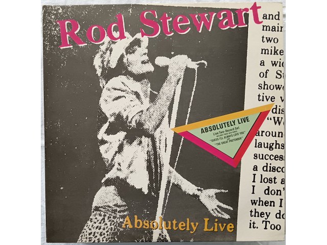 ROD  STEWART  -  2LP ABSOLUTELY  LIVE