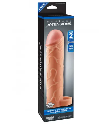 Perfect 2″ Extension Navlaka za penis , Sa dodatkom za testise