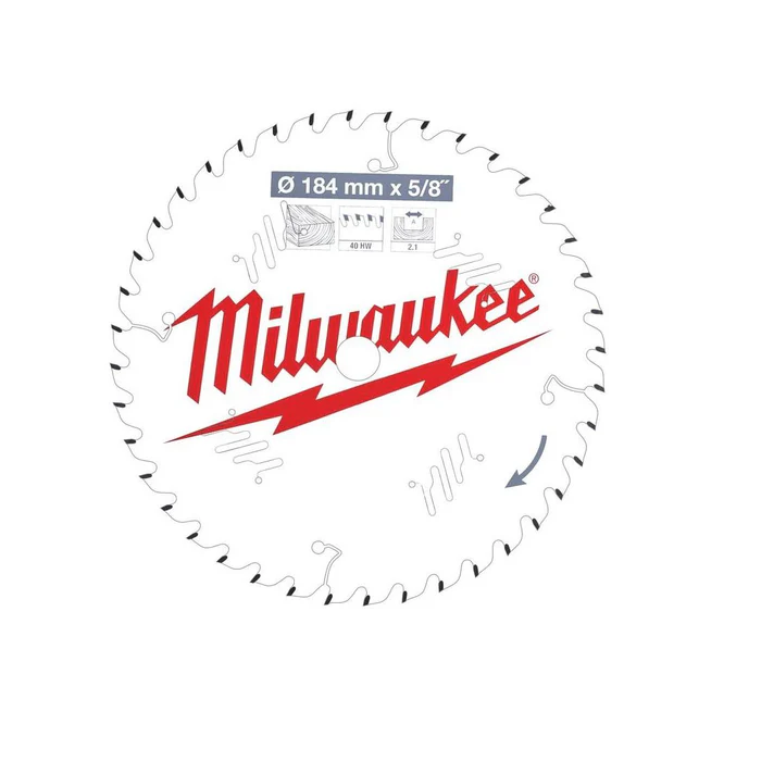 Milwaukee List testere za drvo, 184 x 15,87 mm, 40 zubaca, 4932471379