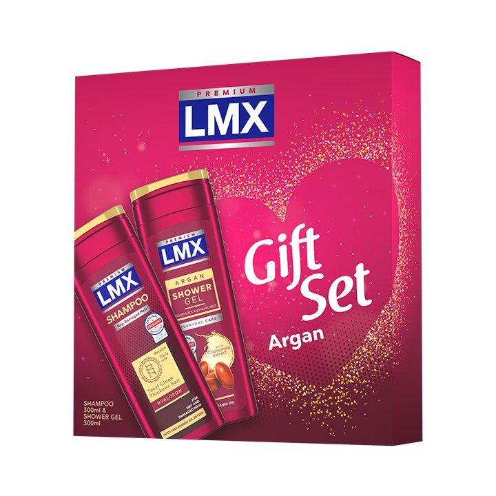 LMX Gift Set Argan (šampon za kosu 300ml+gel za tuširanje 300ml)