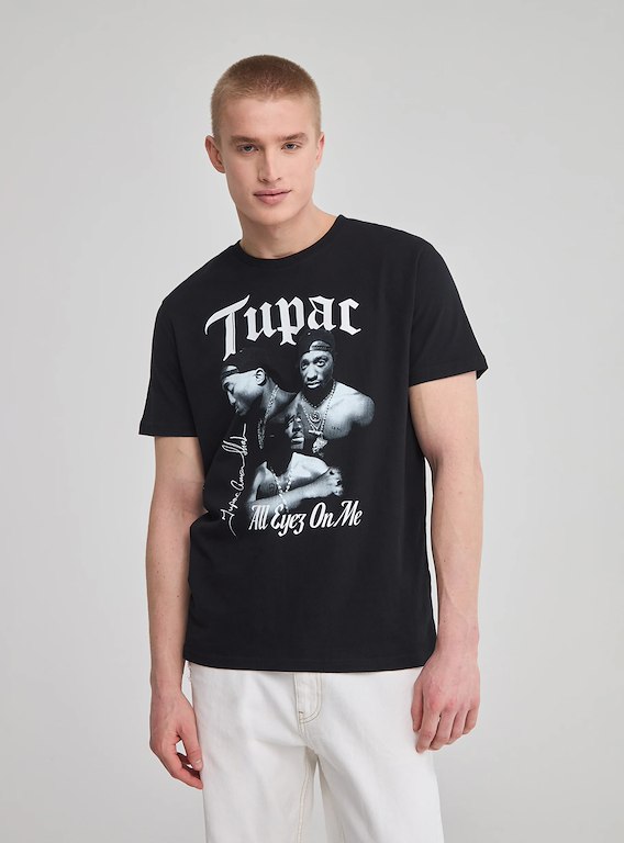 Majica sa štampom Tupac Crna