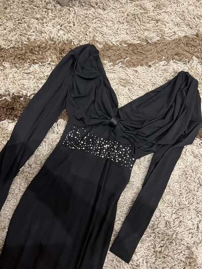 Kikiriki crna duga haljina