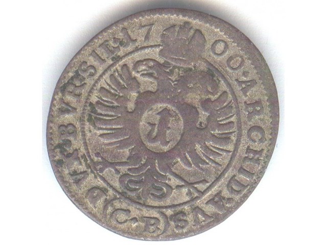 Nemacka Silesia 1 kreuzer 1700 CB