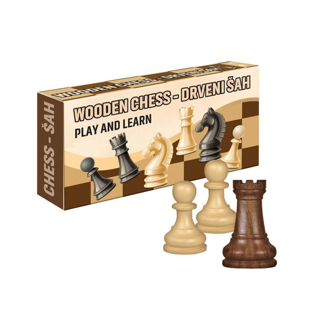 Šah drveni veliki 34x17x5cm