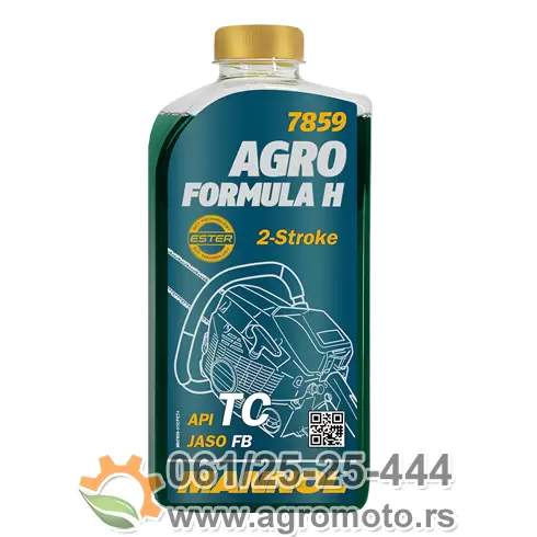 Motorno ulje Agro Formula H Mannol sintetičko 2T 7859 1L