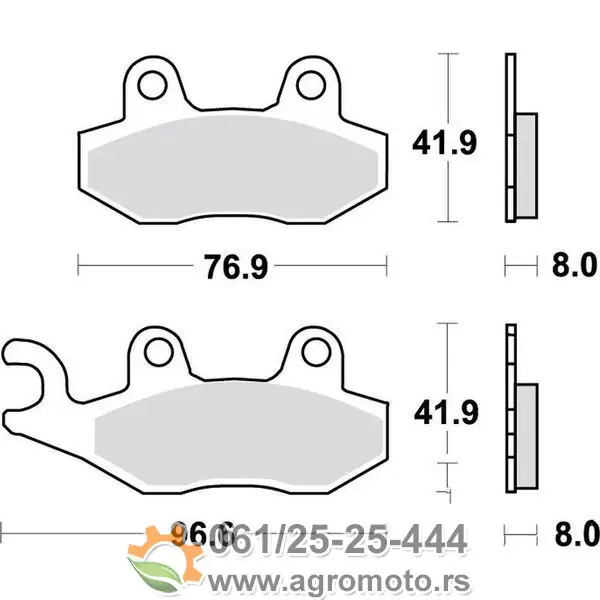 Disk pločice TRW MCB582SRM sinter