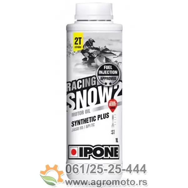 Motorno ulje IPONE Snow Racing 2T 1L sa mirisom jagode