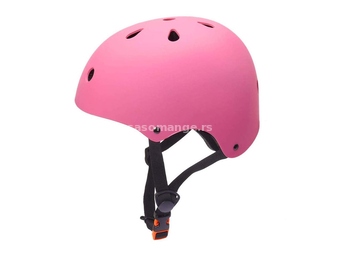 Kaciga za trotinet,rolere,skateboard (L 58-62 cm) roze