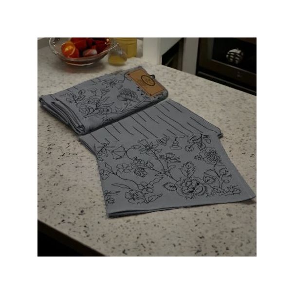 VIKTORIJA Set 2 kom. kuhinjskih krpa print grey
