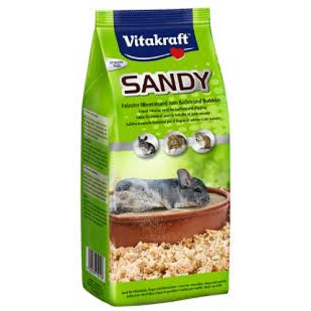 Vitakraft Pesak za činčile Sandy 1kg
Kvalitetan vulkanski pesak za činčile
Specijalno razvijen za higijenske potrebe činčile i drugih glodara kao što su degui, hrčci, gerbili.
To je čist minera...