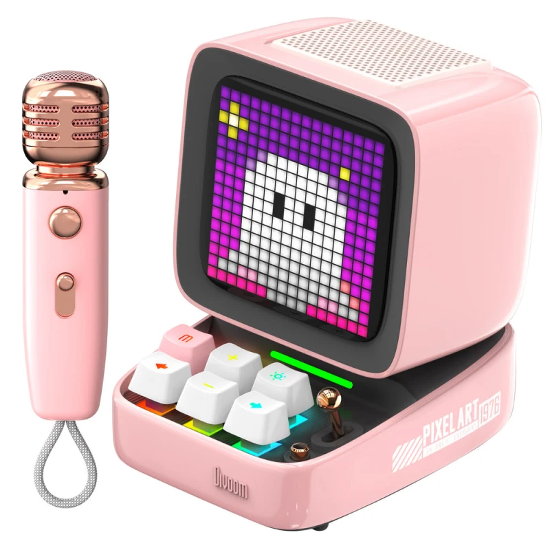 Divoom Ditoo Mic (90100058201) pink bluetooth zvučnik sa mikrofonom
