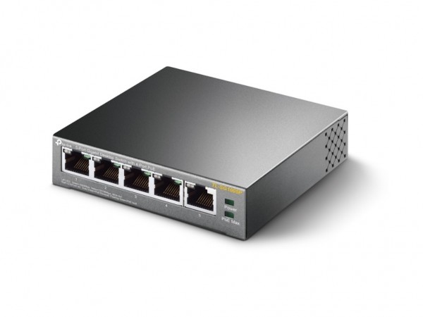 TP-LINK Switch Gigabit 5x RJ45 101001000Mbps (4x PoE port) 56W PoE napajanje metalno kuciste' ( 'TL-SG1005P' )