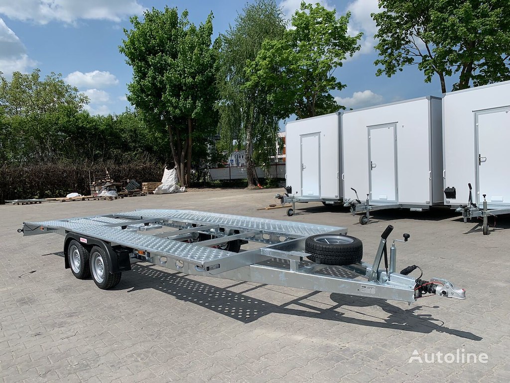 Nova Kubix trailer car trailer autotransporter przyczepa laweta dwuosiowa, prikolica autotransportera