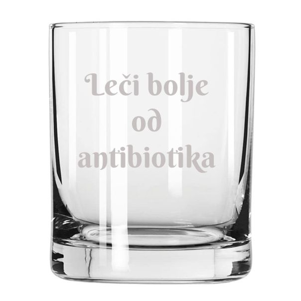 HAPPY PUMPKIN Čaša za viski "Leči bolje od antibiotika"1502