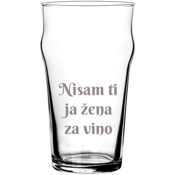 HAPPY PUMPKIN Čaša za pivo "Nisam ti ja žena za vino"1327