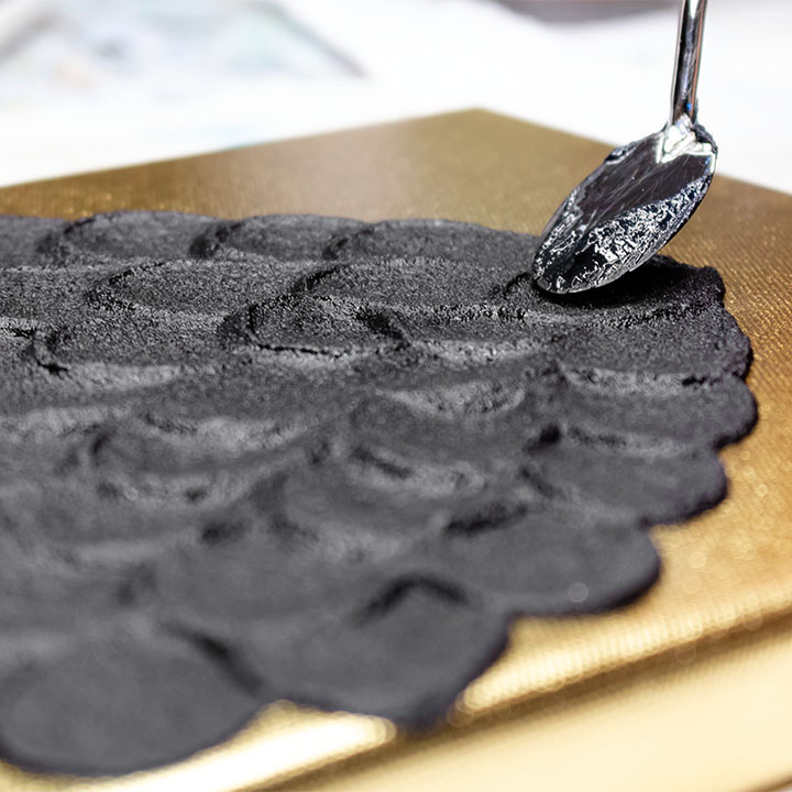 3D crna pasta za utiskivanje ARTMIE Midnight | fini pesak različite težine
