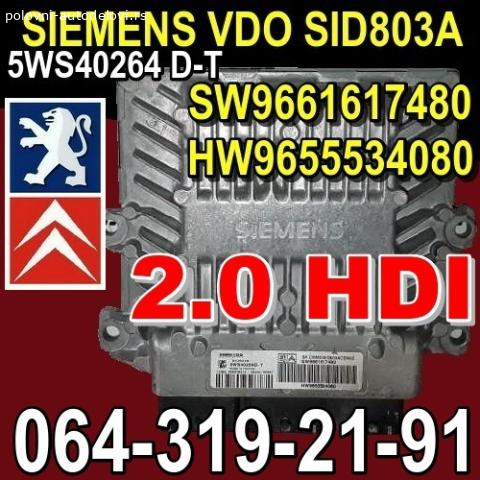 KOMPJUTER SIEMENS VDO SID803A Peugeot 407 2.0 HDI
