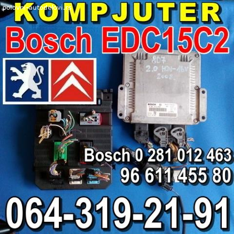 0 281 012 463 Bosch EDC15C2 - 96 611 455 80 Peugeot Citroen