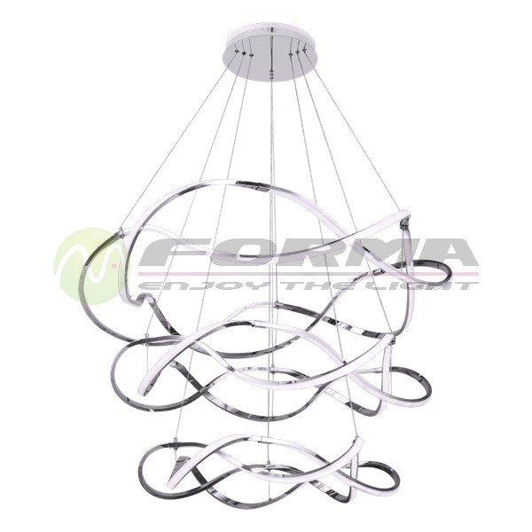 Led viseća lampa F2012-300V hrom