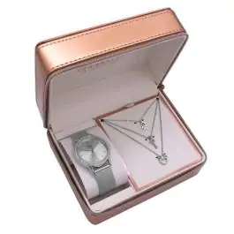Lavender poklon set ručni sat i ogrlica srebrna
