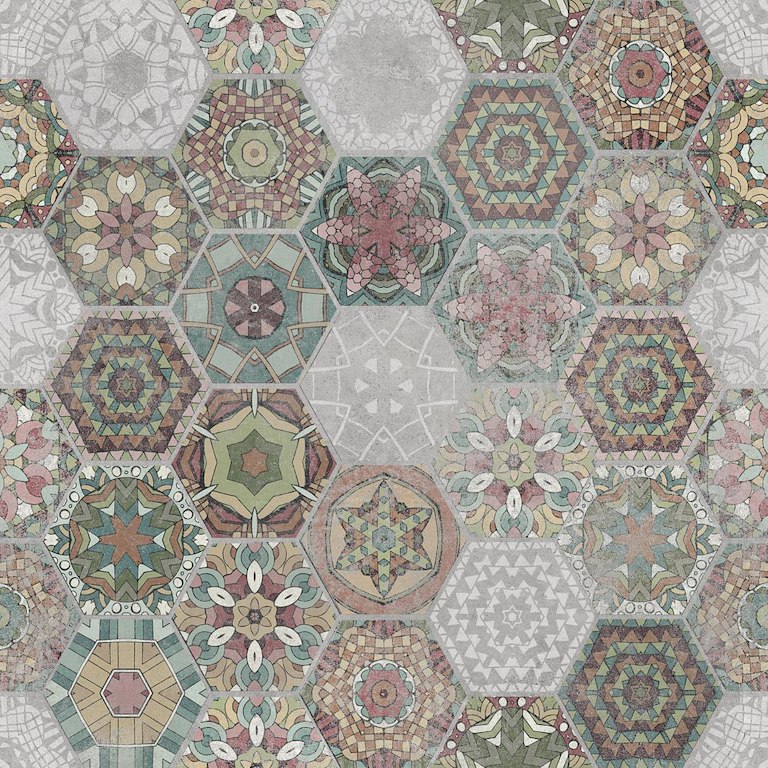 Porcelanske plocice Gres Patchwork Hexagon Colour 60/60