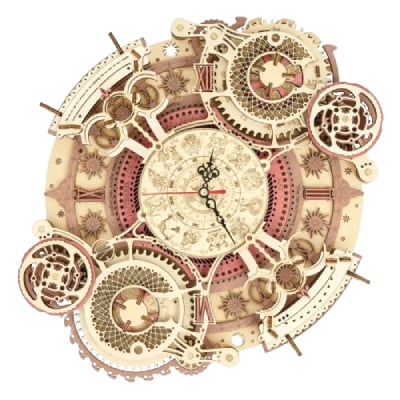 3D Puzla - Wooden, Zodiac Wall Clock
