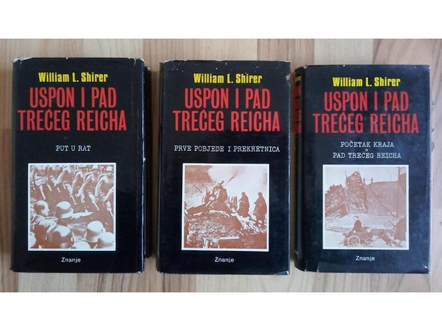 Uspon i pad Treceg Reicha 3 knjige