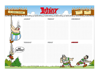 Stoni planer A4 - Asterix, Weekly