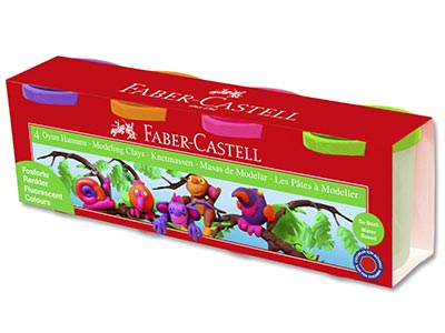 Faber-Castell plastelin - 1/4 neon