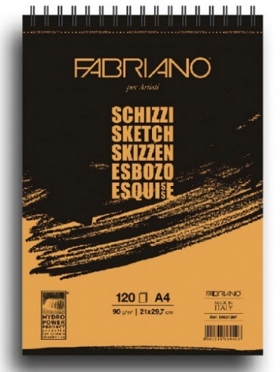 Fabriano Schizzi blok sa spiralom A4/90 gr, 120 listova