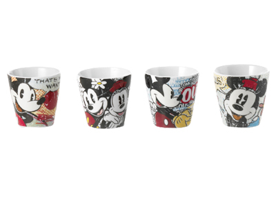 Šolje Espresso set 4 - Disney, Mickey and Minnie Classic