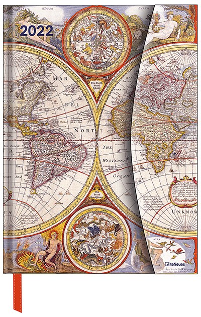 Agenda 2022 - Magneto Diary, Antique Maps 16x22 cm