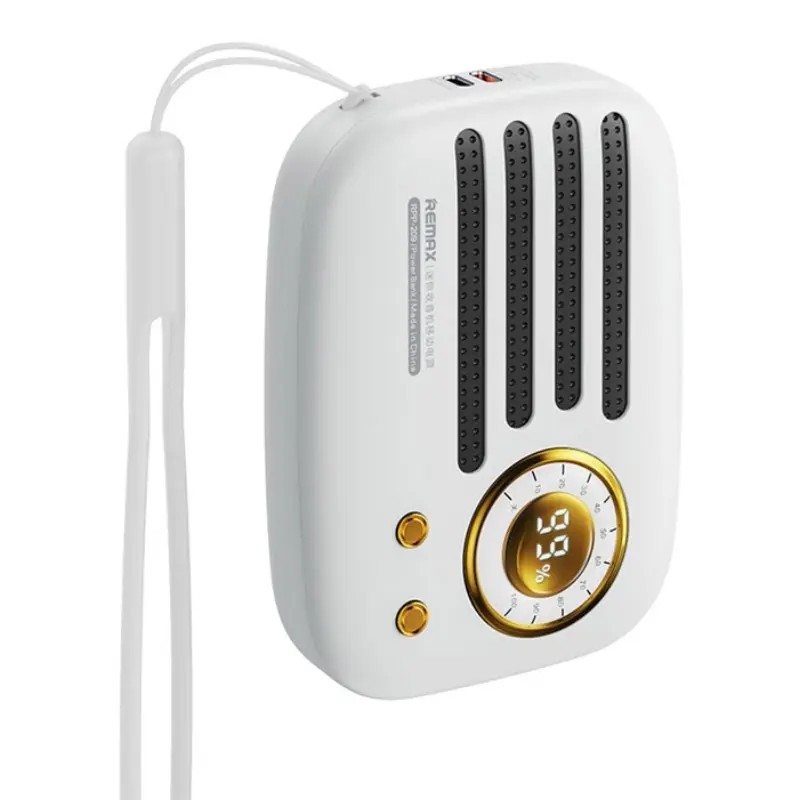 REMAX Power Bank Mini Radio RPP-209 20W+22.5W PD+QC 10000 mAh bela