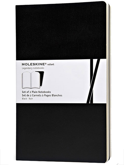 Moleskine - Set of 2 Notebooks, Black - Large