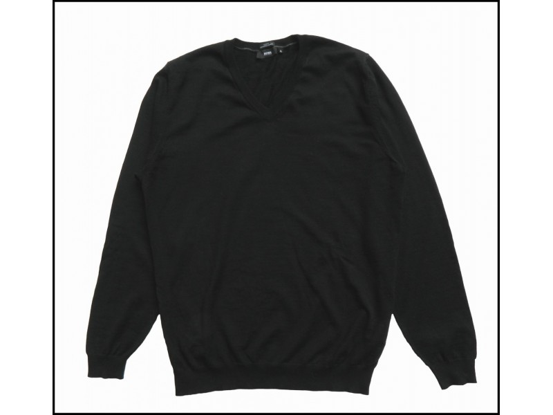 HUGO BOSS crni slim fit džemper XL novo