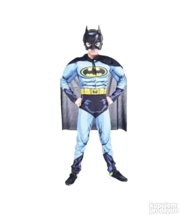 Batman kostim sa mišićima 90- 110cm 8782 - Batman kostim sa mišićima 90- 110cm 8782