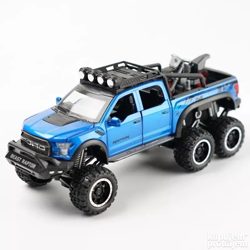 Ford raptor 6x6 beast plavi - Ford raptor 6x6 beast plavi