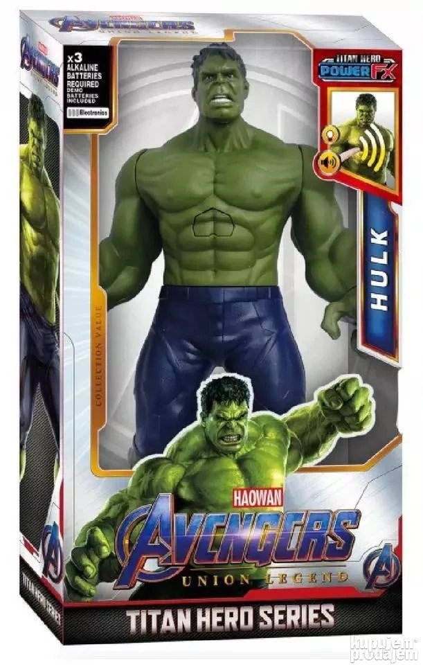 Hulk muzička igračka avengers 30CM - Hulk muzička igračka avengers 30CM