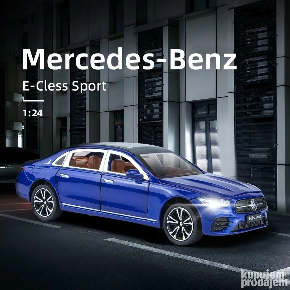 Mercedes Benz E300L 1/24 Plava - Mercedes Benz E300L 1/24 Plava